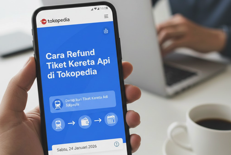Syarat dan 2 Cara Refund Tiket Kereta Api di Tokopedia - BAMS