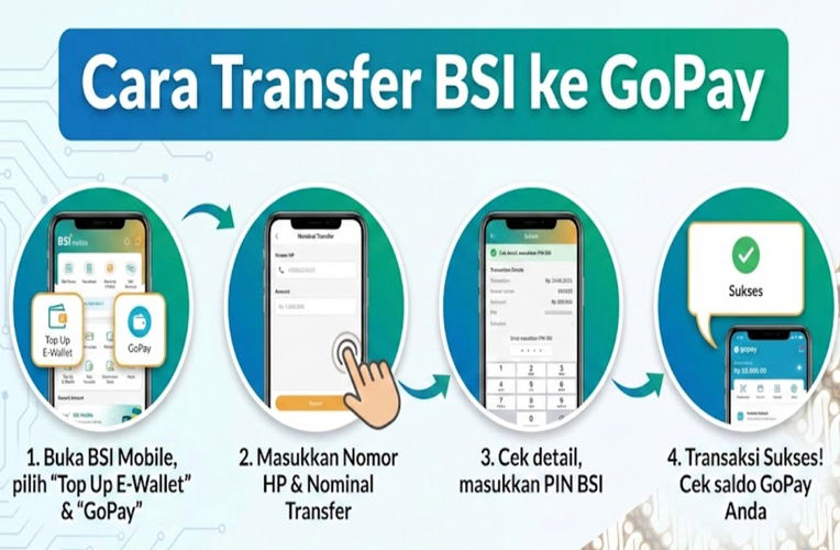 Cara Transfer BSI ke GoPay Lewat BYOND dan ATM - BAMS